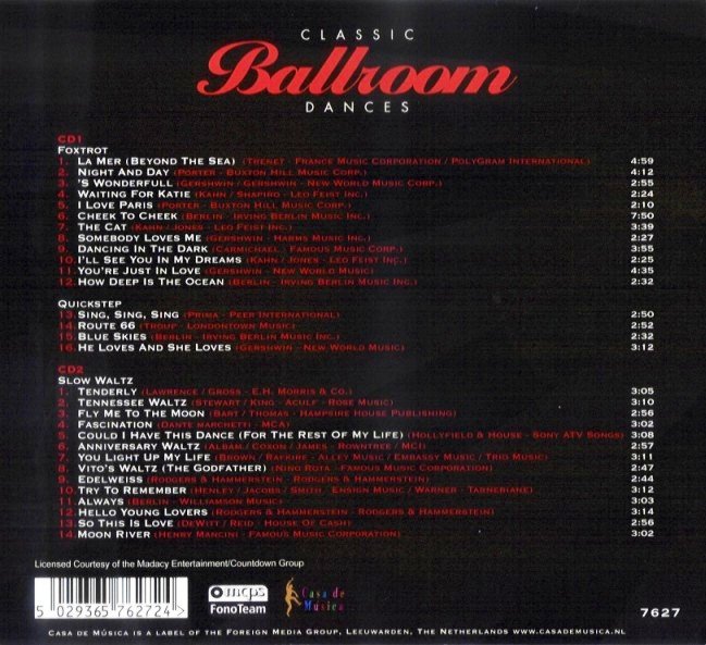 Casa de Musica - Classic Ballroom Dances (2CD)